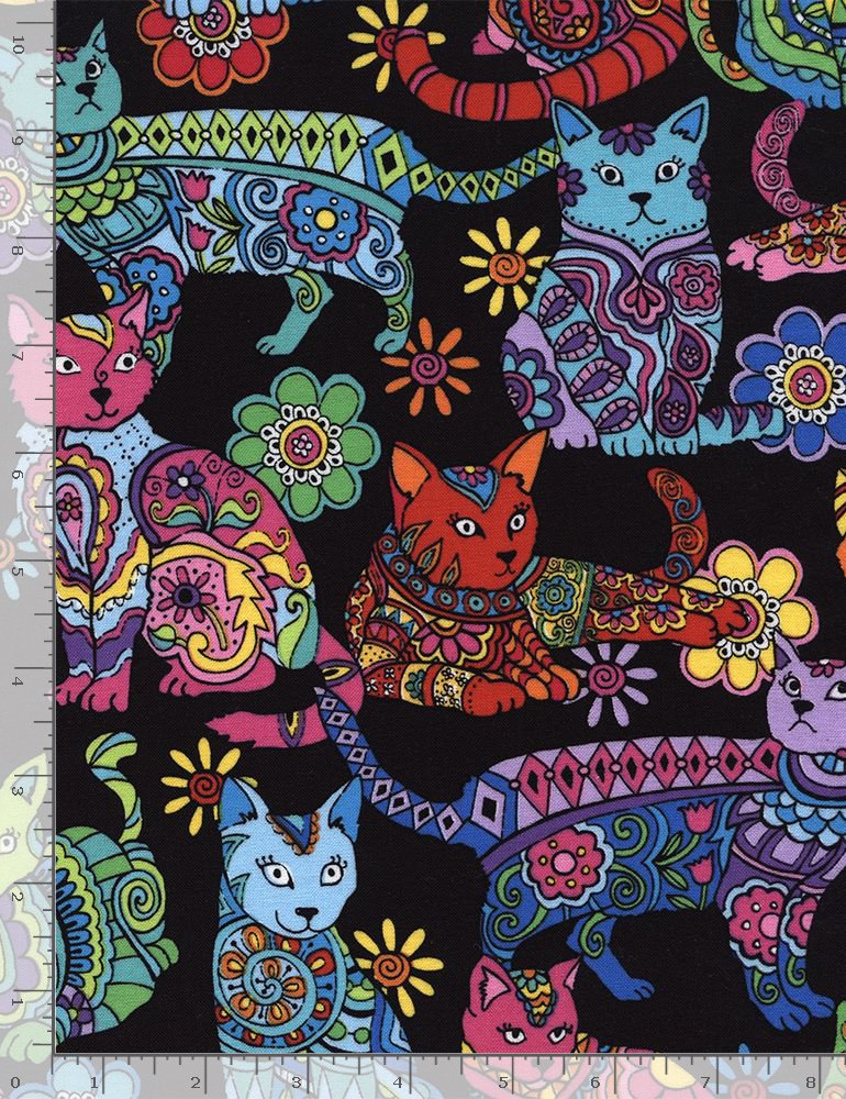 TT Cat Coloring – Cynthia's Fine Fabrics